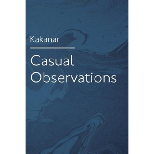 Casual Observations Paperback, Kakanar - 가격 변동 추적 그래프 - 역대가