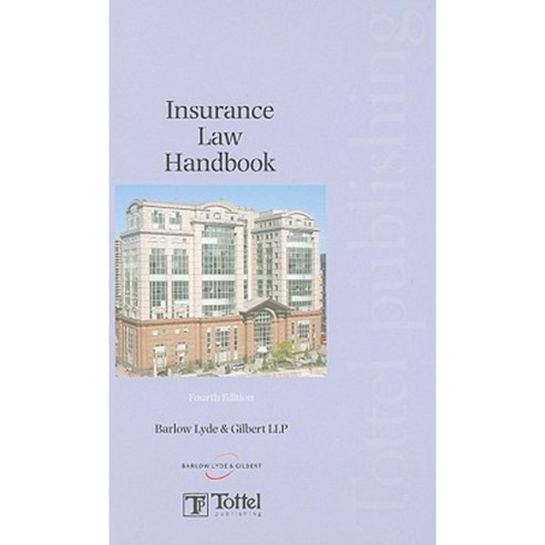 Insurance Law Handbook Hardcover, Tottel Publishing - 가격 변동 추적 그래프 - 역대가