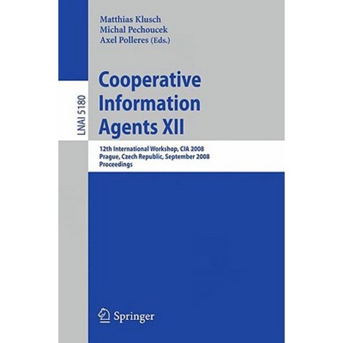 Cooperative Information Agents XII Paperback, Springer - 가격 변동 추적 그래프 - 역대가