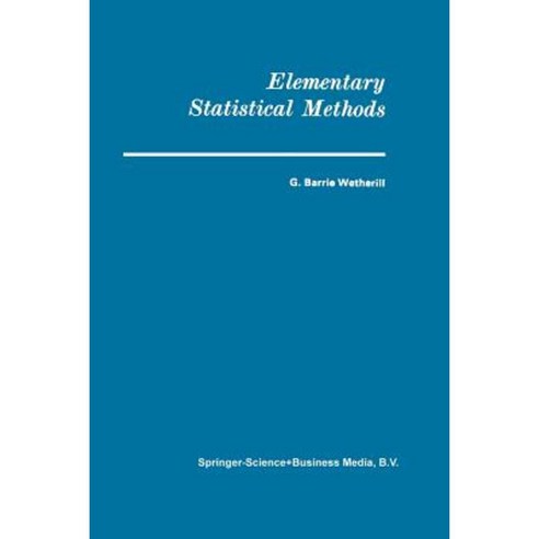 Elementary Statistical Methods Paperback, Springer - 가격 변동 추적 그래프 - 역대가