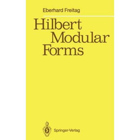 Hilbert Modular Forms, Springer - 가격 변동 추적 그래프 - 역대가
