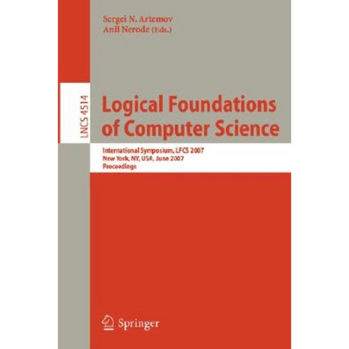 Logical Foundations of Computer Science: International Symposium LFCS 2007 New