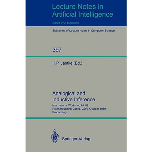 Analogical and Inductive Inference: International Workshop Aii ''89 ...