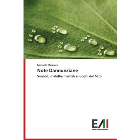 Note Dannunziane Paperback, Edizioni Accademiche Italiane - 가격 변동 추적 ...