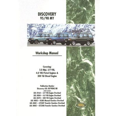 Land Rover Discovery Model Years Workshop Manual Paperback, Brooklands ...