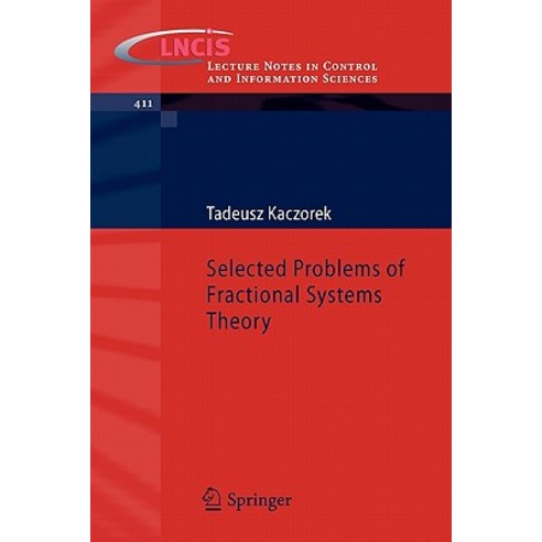 Selected Problems of Fractional Systems Theory Paperback, Springer - 가격 변동 추적 그