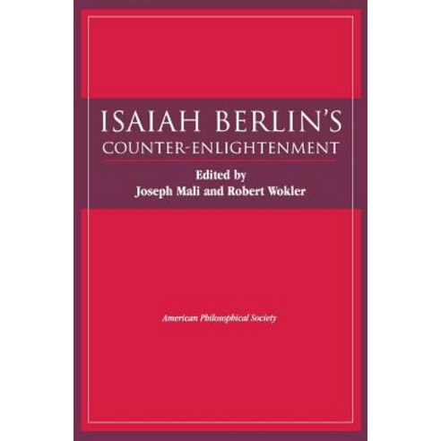 Isaiah Berlin''s Counter-Enlightenment Paperback, American ...