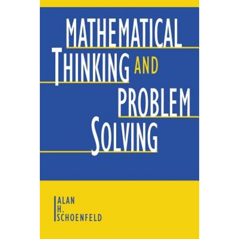 Mathematical Thinking and Problem Solving Paperback, Routledge - 가격 변동 ...