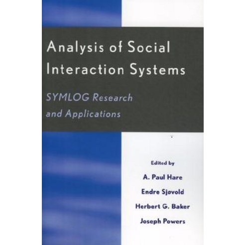 Analysis of Social Interaction Systems: Symlog Research and ...