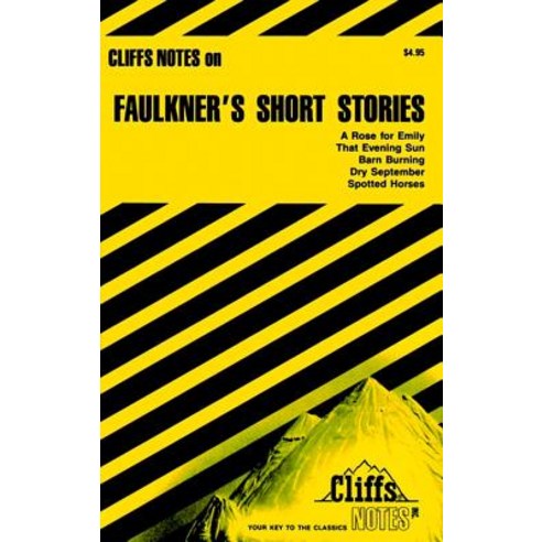 Cliffsnotes Faulkner''s Short Stories Paperback, Houghton Mifflin - 가격 ...