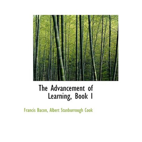 The Advancement of Learning Book I Hardcover, BiblioLife - 가격 변동 추적 그래프 ...
