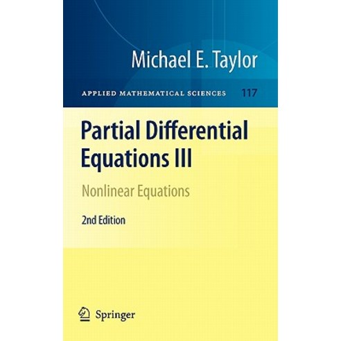 Partial Differential Equations III: Nonlinear Equations Hardcover ...
