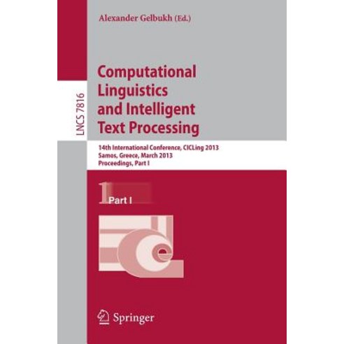 Computational Linguistics and Intelligent Text Processing: 14th ...