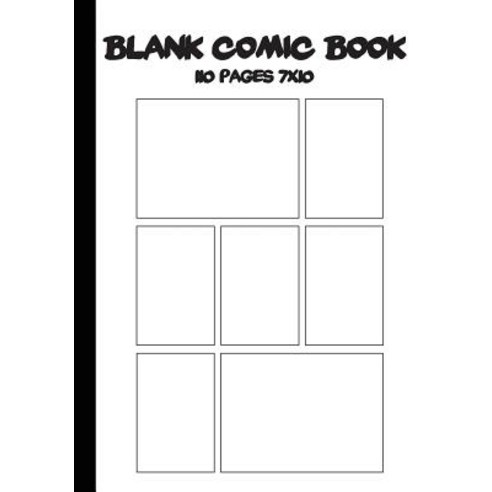 Blank Comic Strip: Blank Comic Book - 7 X10 with 7 Panel(multi Panel ...