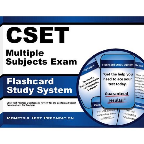 Cset Multiple Subjects Exam Flashcard Study System: Cset Test Practice ...