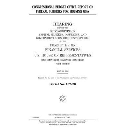 Congressional Budget Office Report on Federal Subsidies for Housing ...